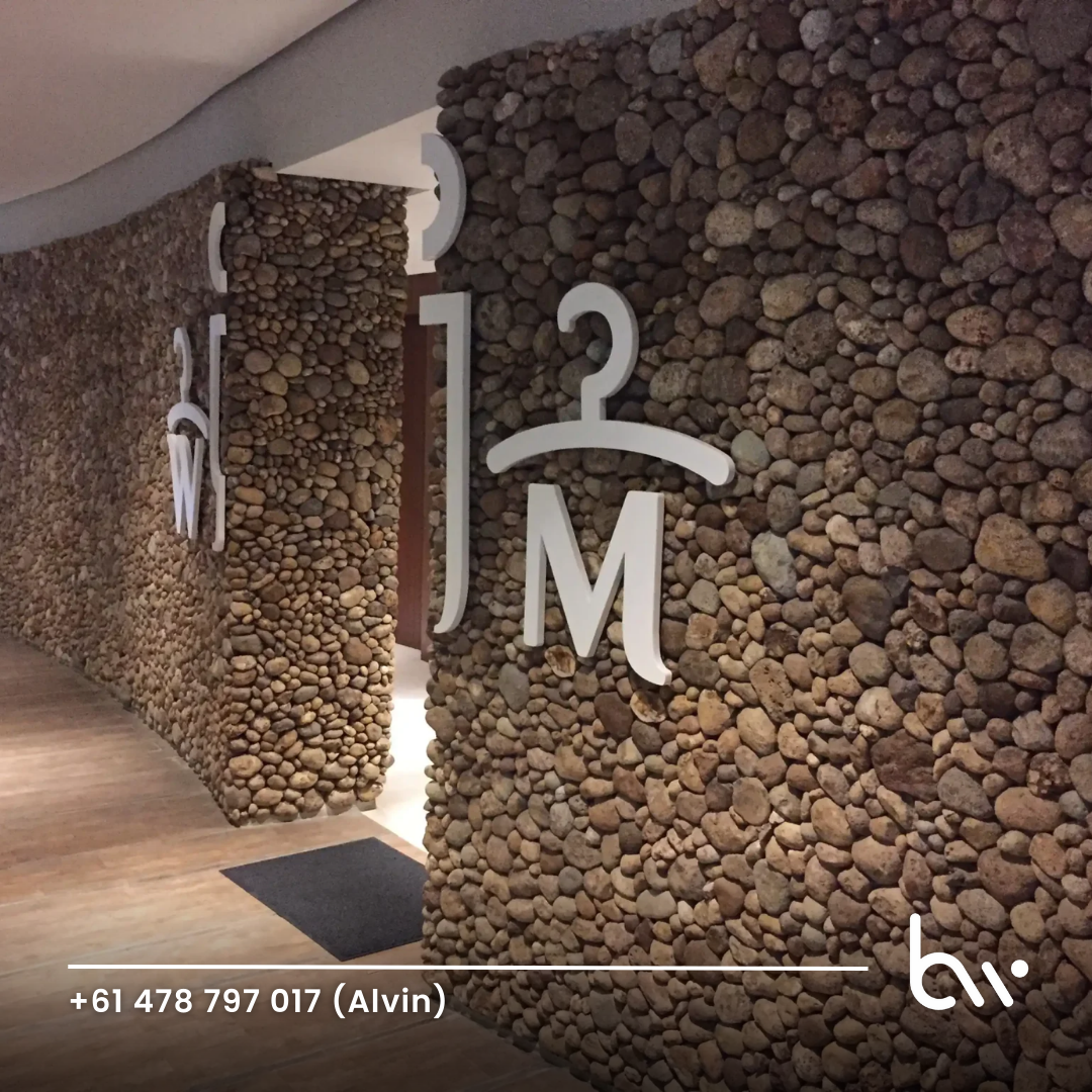 Incredible Pebble Stone Wall Decoration in Perth